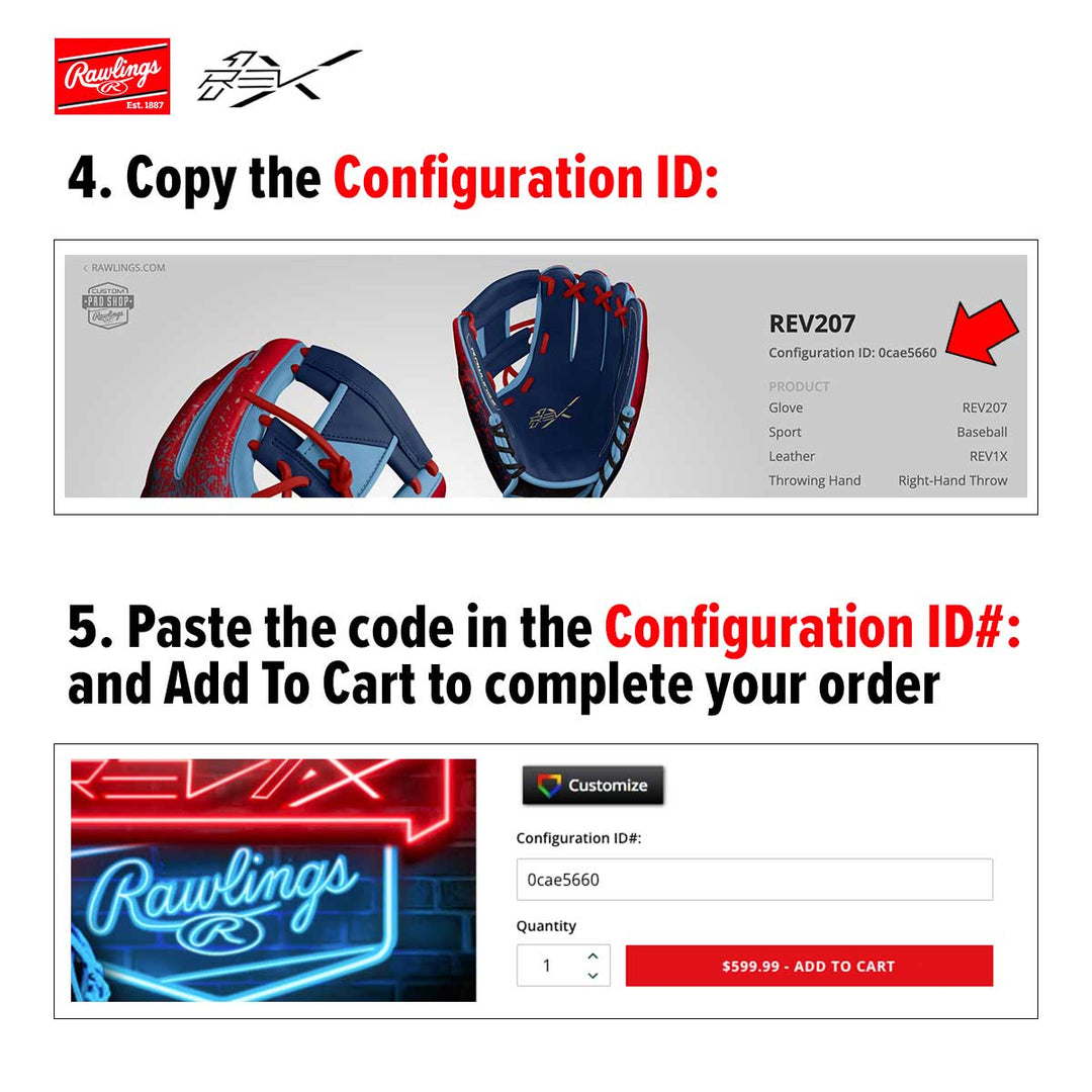 Rawlings REV1X-Custom Glove – Home Run Sports