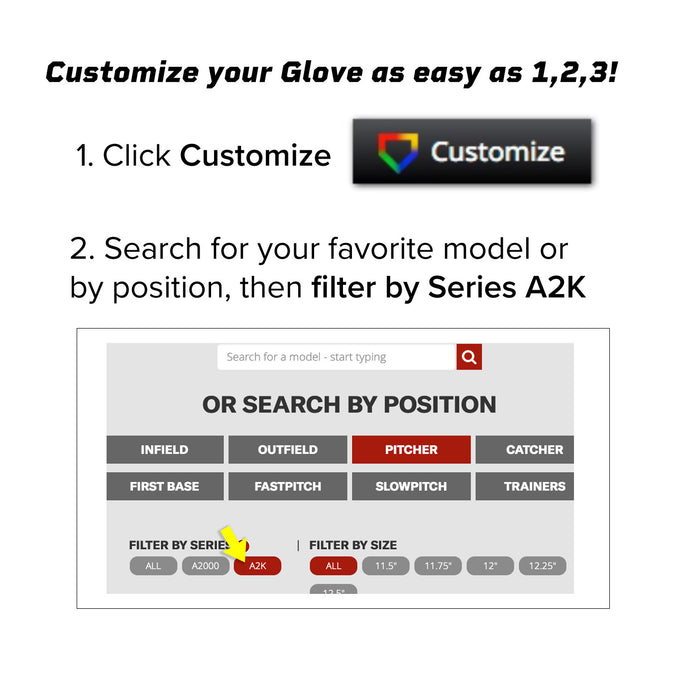 Wilson A2K Custom Glove – Home Run Sports